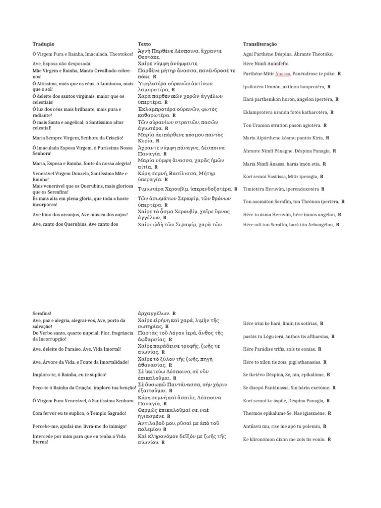 Agni Parthene - Tradução 1 | PDF