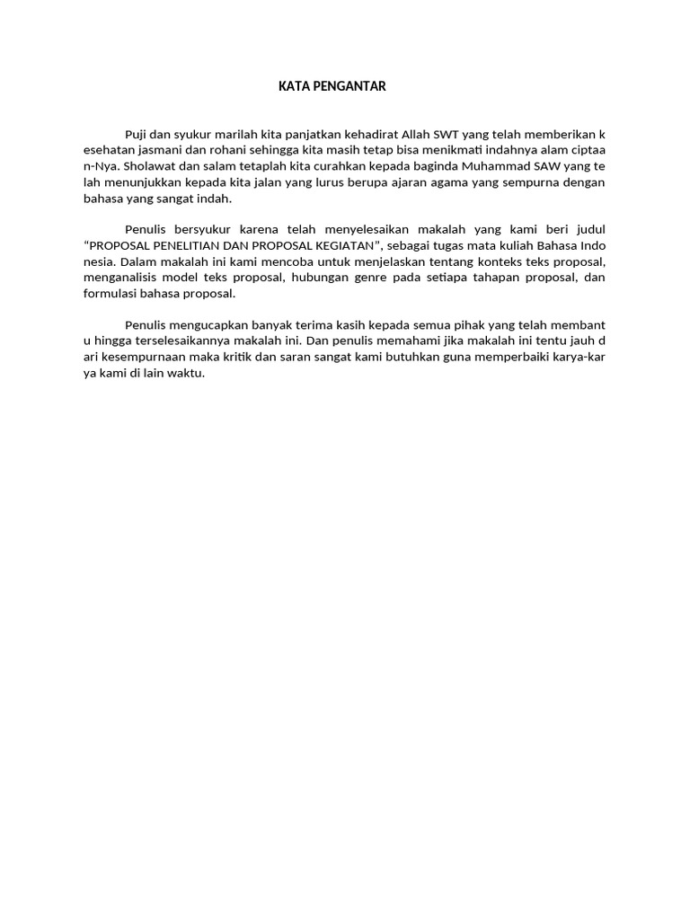 Makalah Proposal Afii | PDF