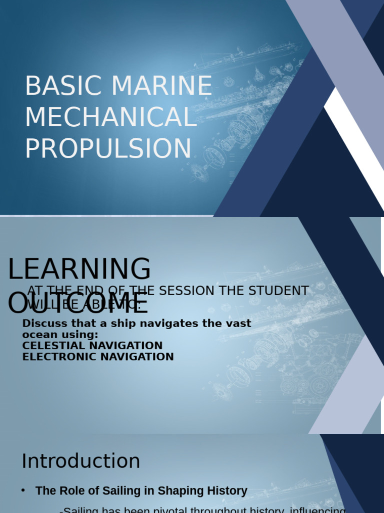 Basic Marine Mechanical Propulsion | PDF