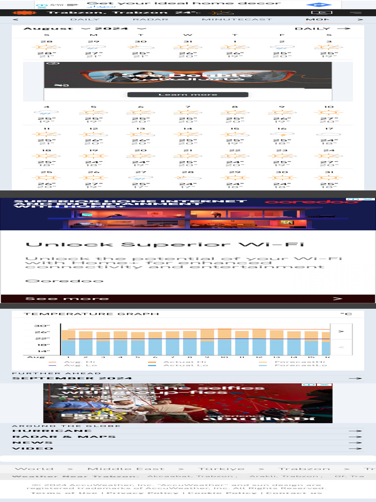 Trabzon, Trabzon, Türkiye Monthly Weather AccuWeather | PDF
