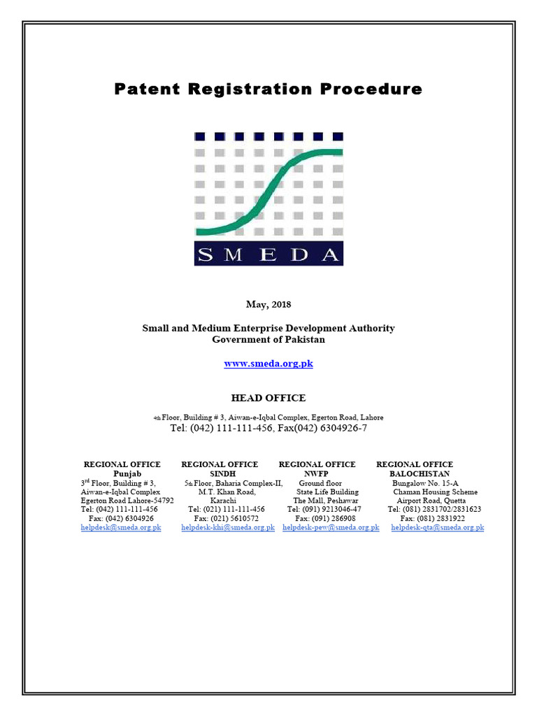 Patent Registration Procedure 2018 | PDF