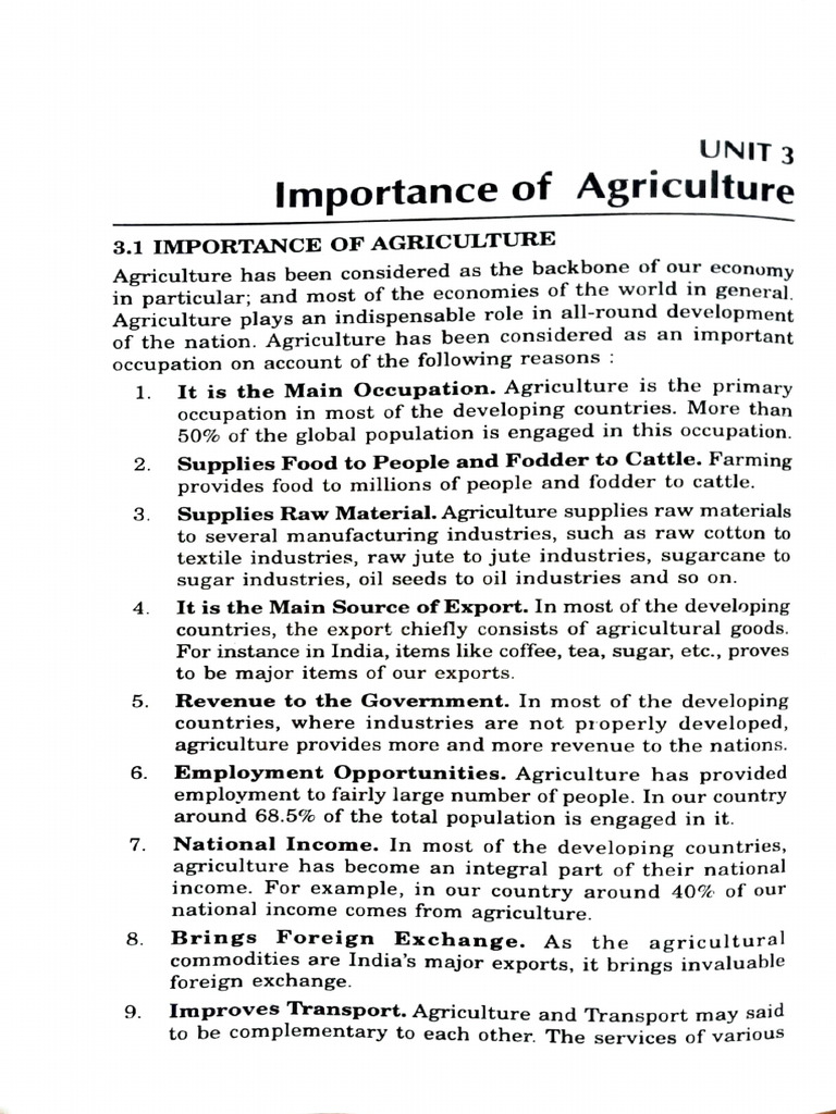 Chapter-1 Issues of Agricultural Sector | PDF