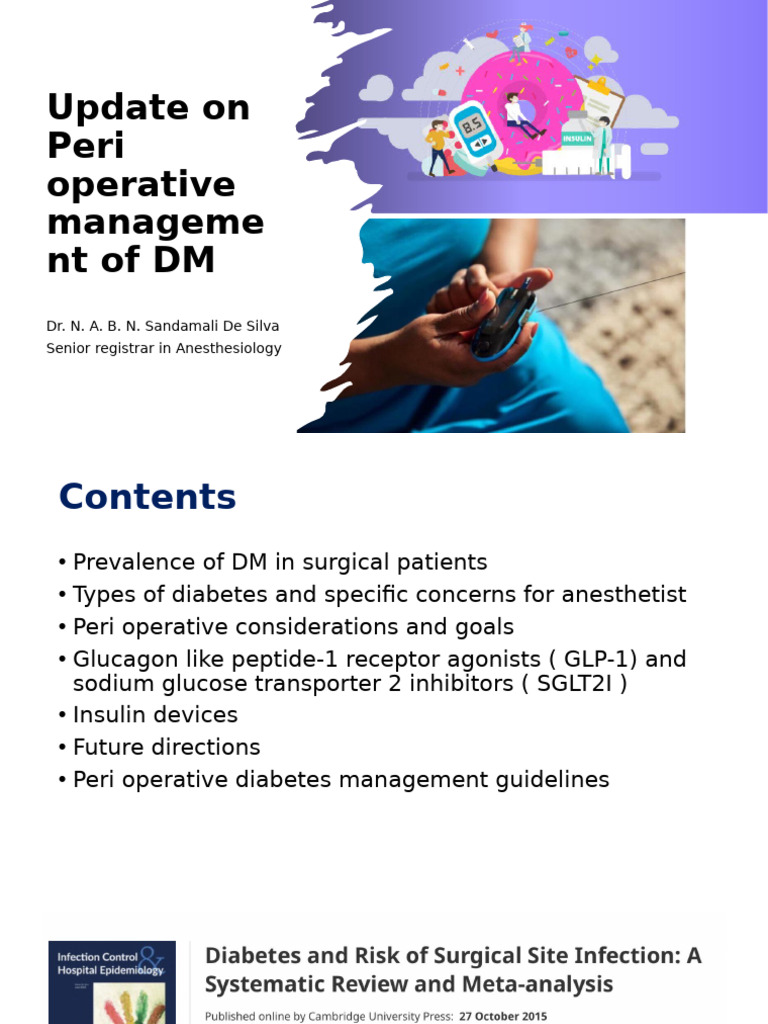 Update On Perioperative DM | PDF | Diabetes | Self-Improvement