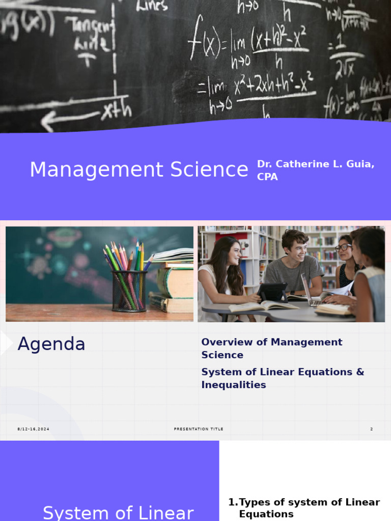 01b AE109 Management Science | PDF