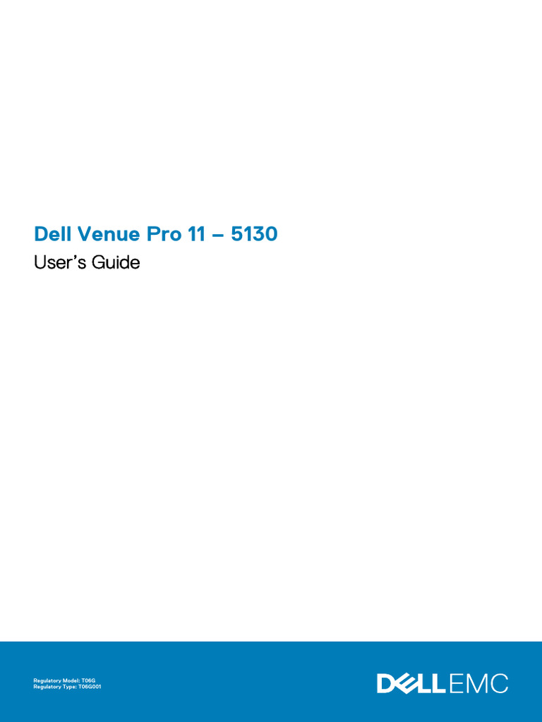 Dell Venue 11 Pro - Users Guide - en Us | PDF | Electrónica de consumo ...