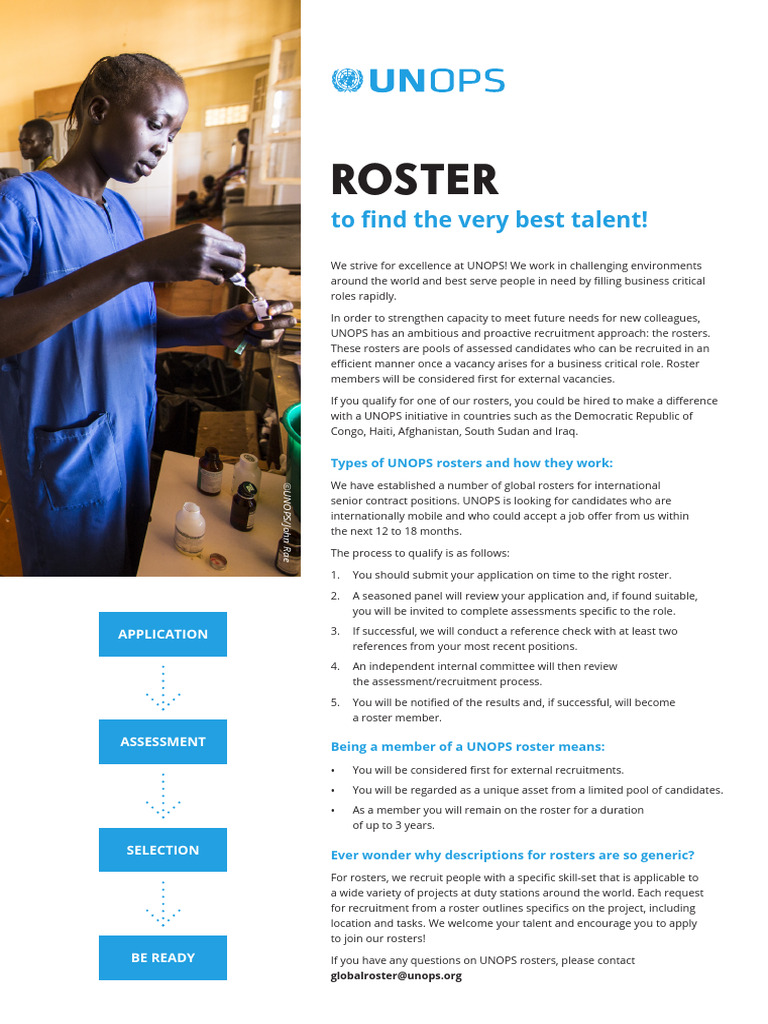 UNOPS Rosters Flyer | PDF