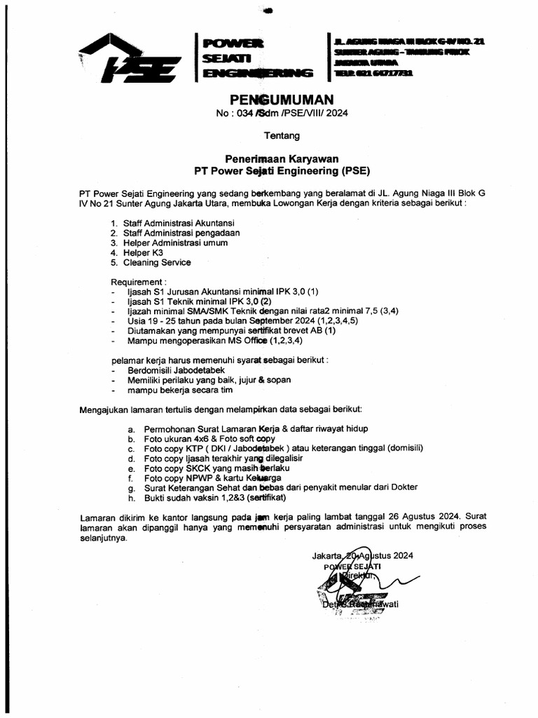 Lowongan Kerja-1 | PDF