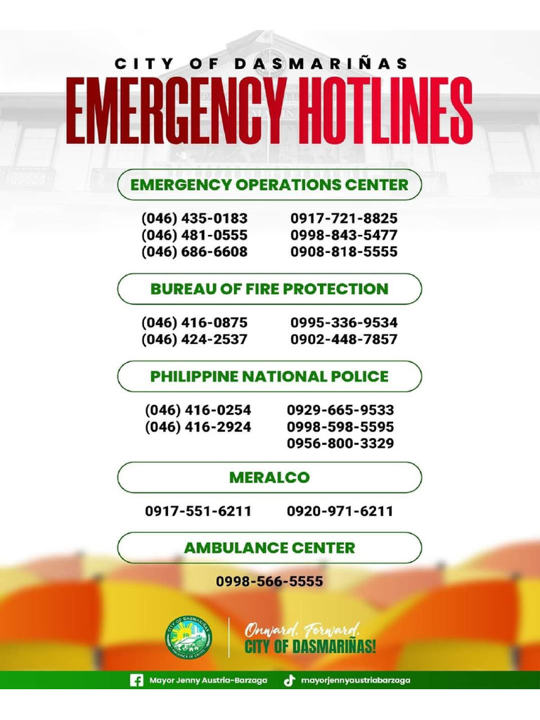 Emergency Hotlines Makati City Phils | PDF