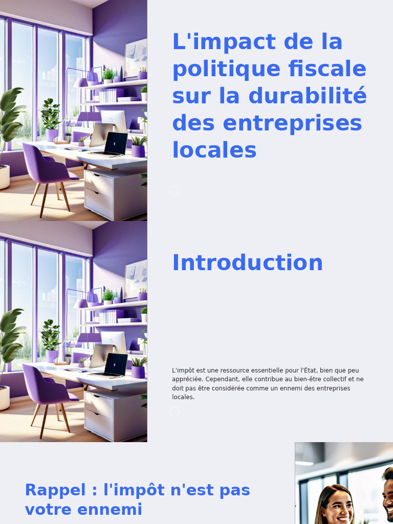 Limpact de La Politique Fiscale Sur La Durabilite Des Entreprises ...