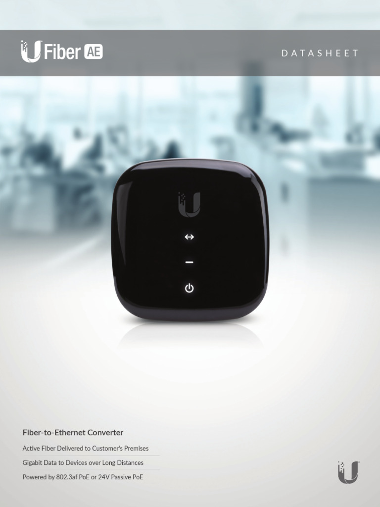 Ufiber Active Ethernet - Datasheet | PDF
