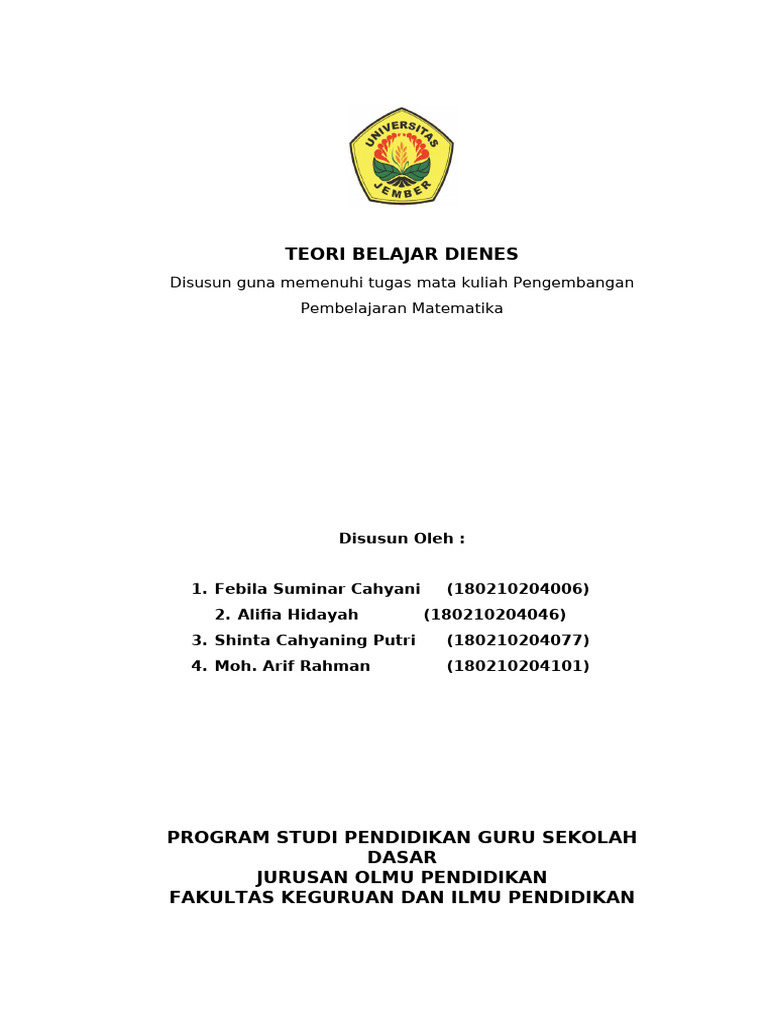 Matematika Dienes | PDF