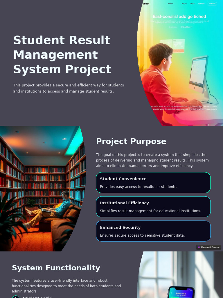 Student Result Management System Project | PDF