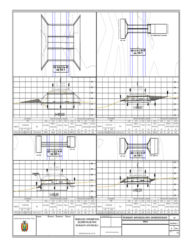 Ejemplo Planos Alcantarillas | PDF