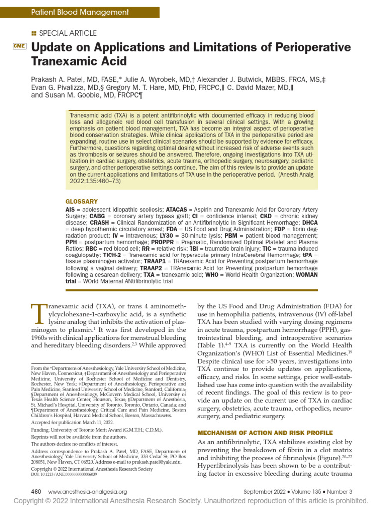 Update On Applications and Limitations Of.5 | PDF