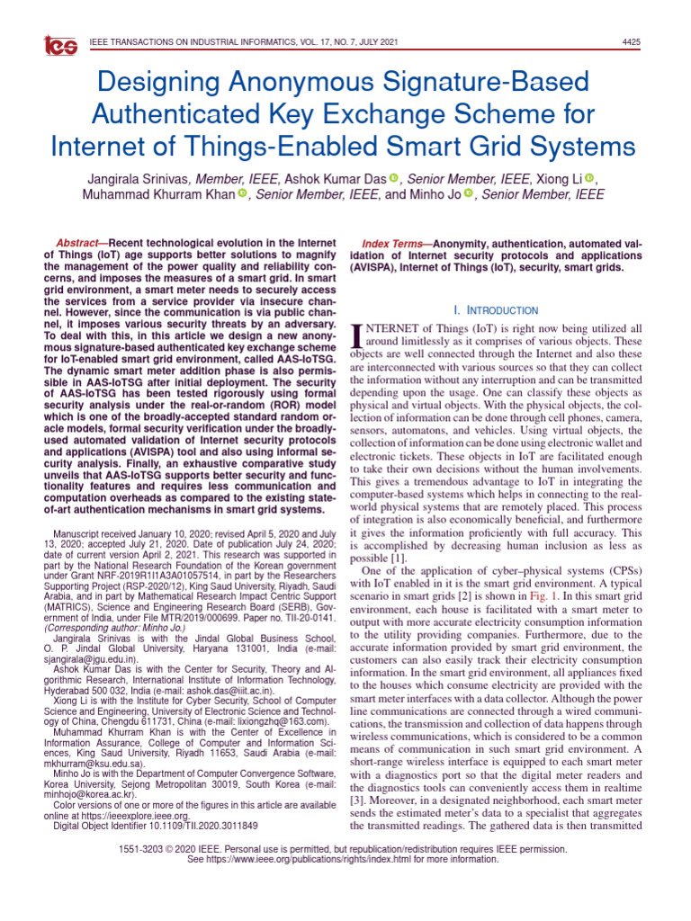 Designing Anonymous Signature-Based Authenticated Key Exchange Scheme For Internet of Things ...