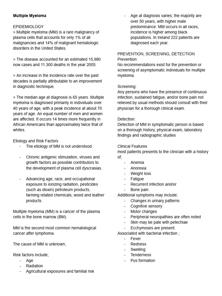 Oncology PPT Notes | PDF