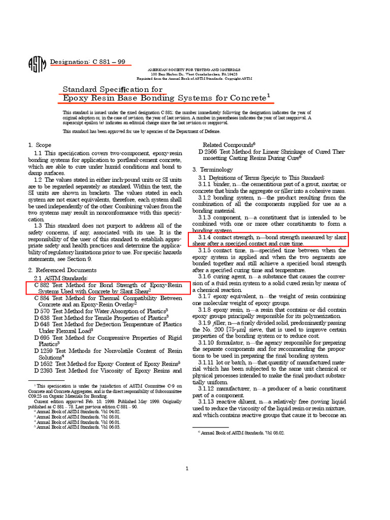 Astm C881-2 | PDF