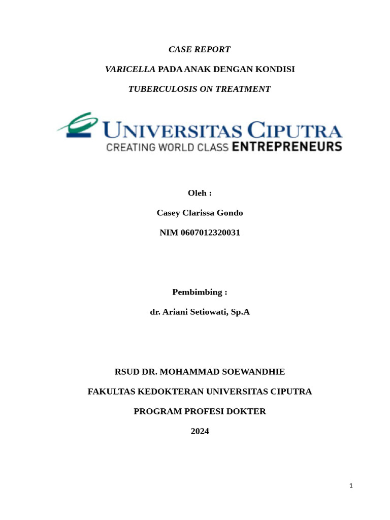 Laporan Case Report Zidan | PDF