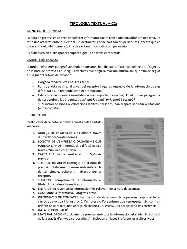 Tipologia Textual - C2 | PDF