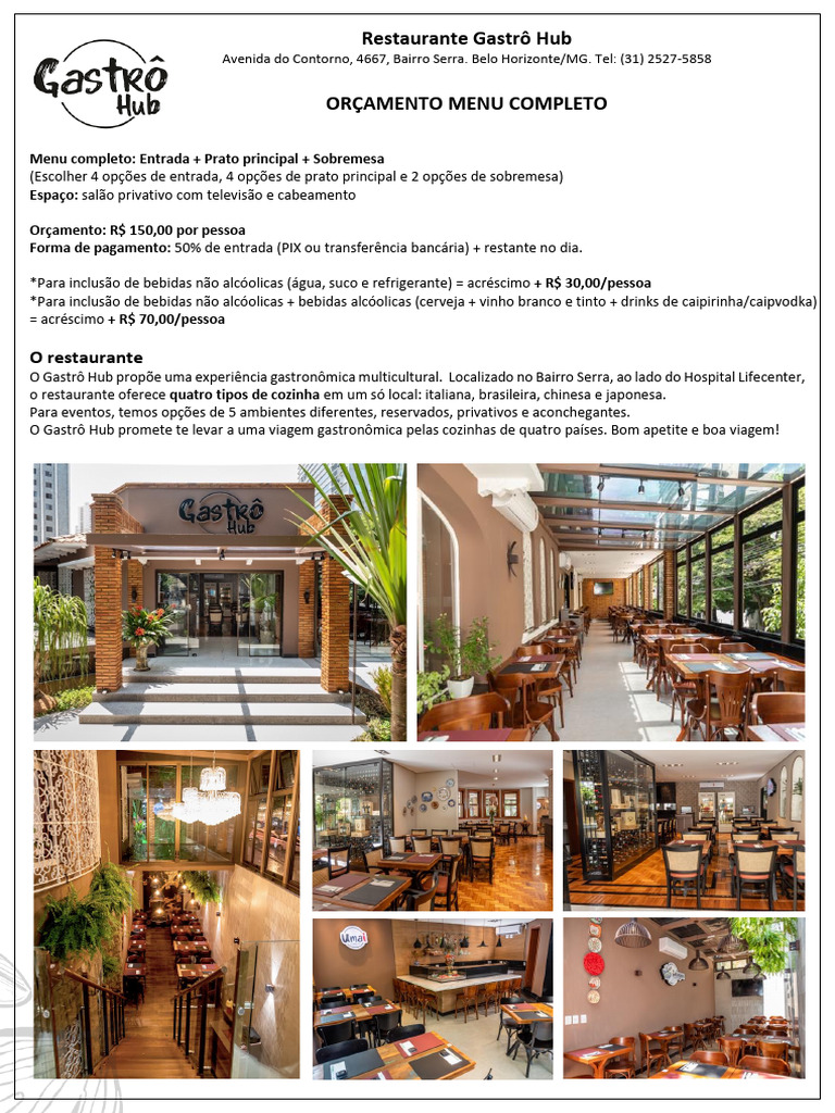 Menu Completo - GastrôHub | PDF