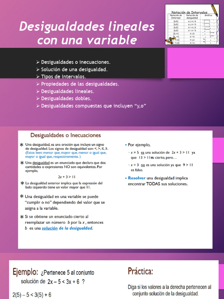 Tema #11-Desigualdades e Inecuaciones | PDF