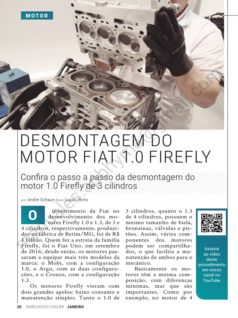 Desmontagem do Motor 1.0 Firefly | PDF