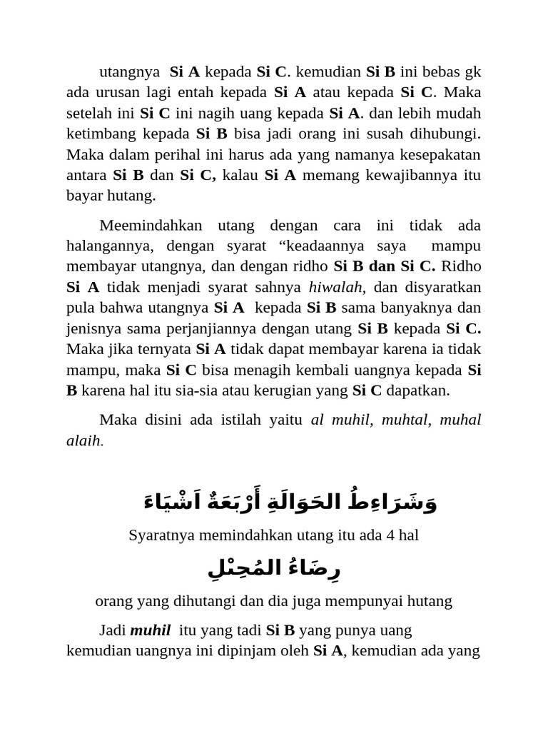 Sia Sic Sib Sia Sic Sic Sia Sib Sib Si C, Sia: Hiwalah | PDF