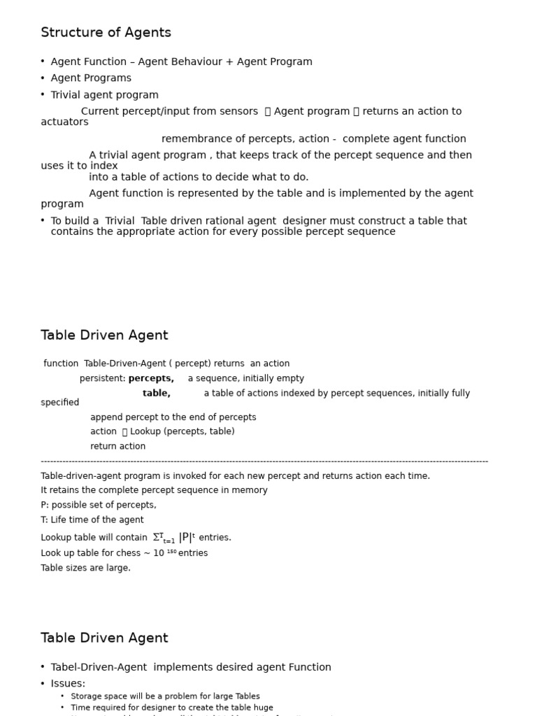 Agents Strcture Types | PDF Agents Strcture Types | PDF