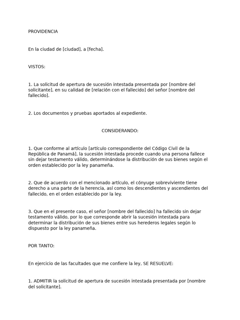 Modelo de Providencia | PDF