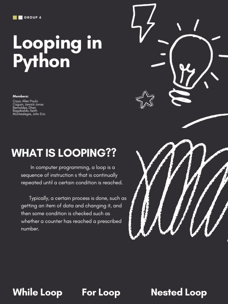 Looping in Python | PDF