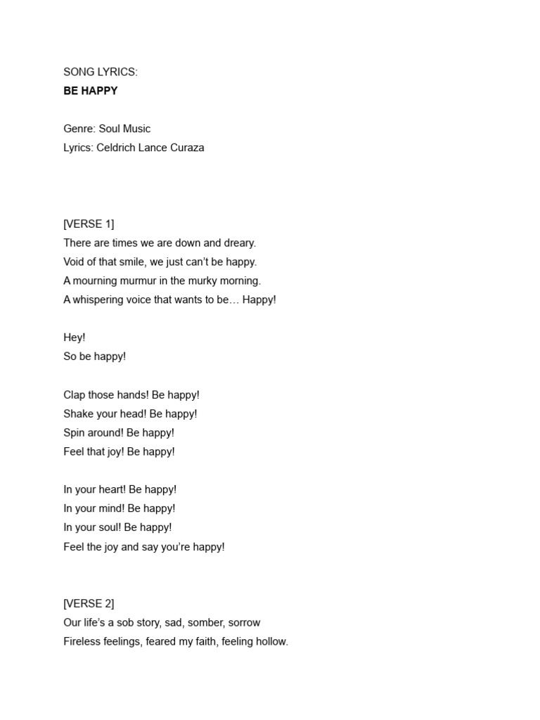 Song Lyrics | PDF