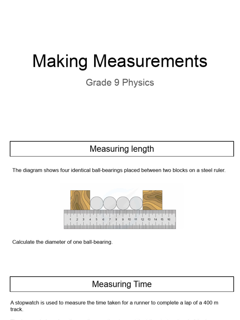 9 Measurements | PDF