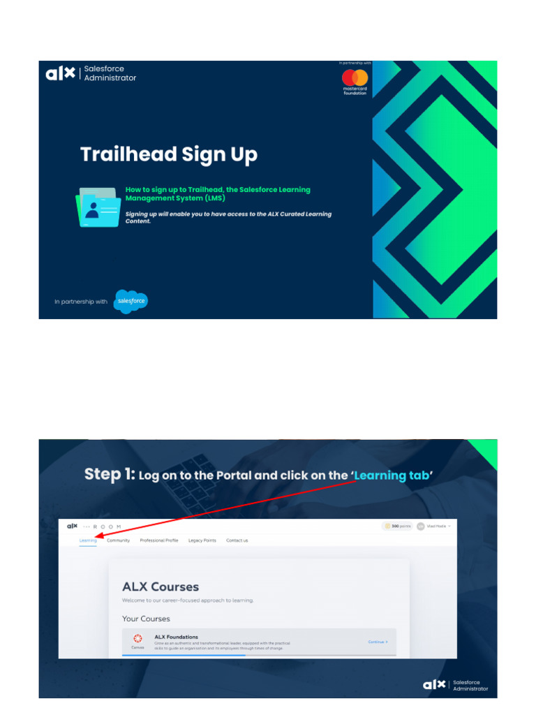 Trailhead Sign Up Process 2024 PDF | PDF