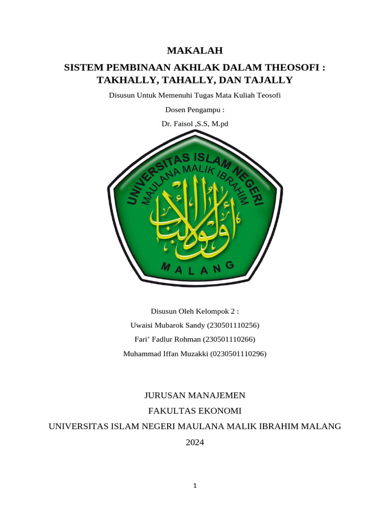 Makalah Teosofi | PDF