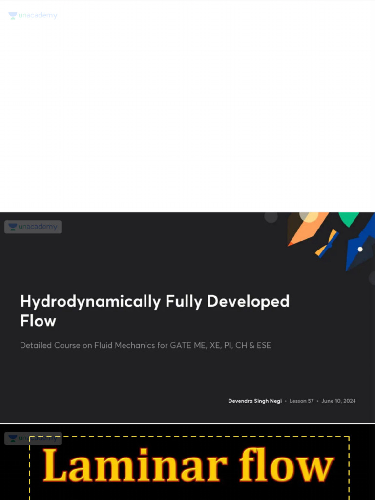 Hydrodynamically Fully Developed Flow With Anno | PDF