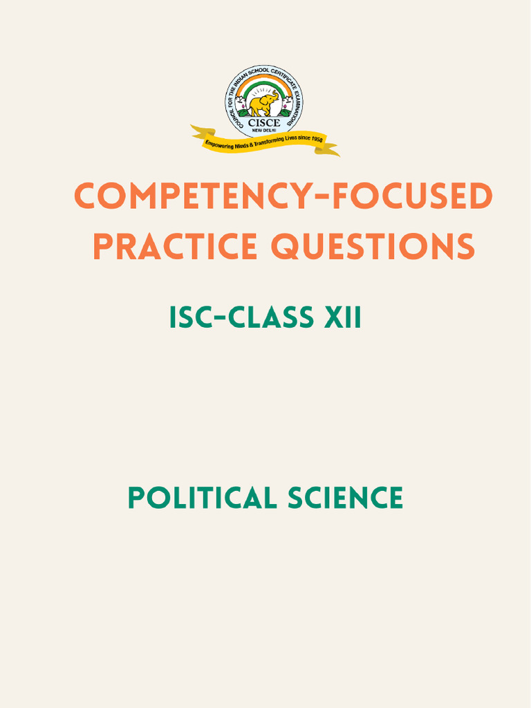 ISC Political Science XII | PDF ISC Political Science XII | PDF