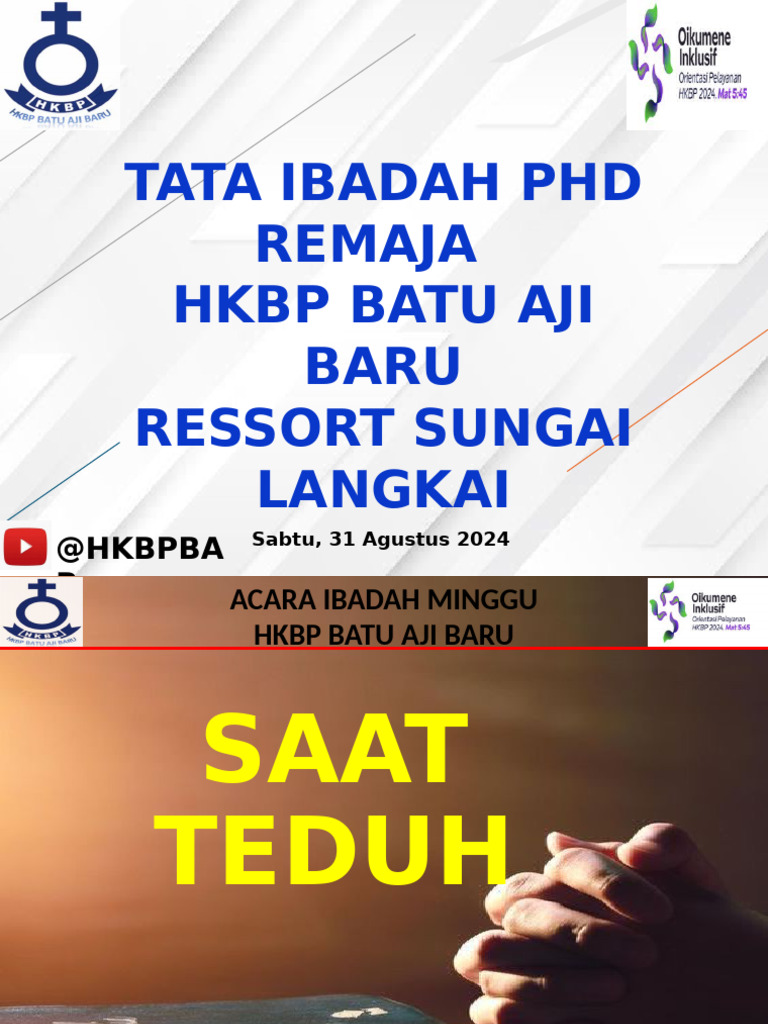 Tata Ibadah PHD Remaja 310824 | PDF