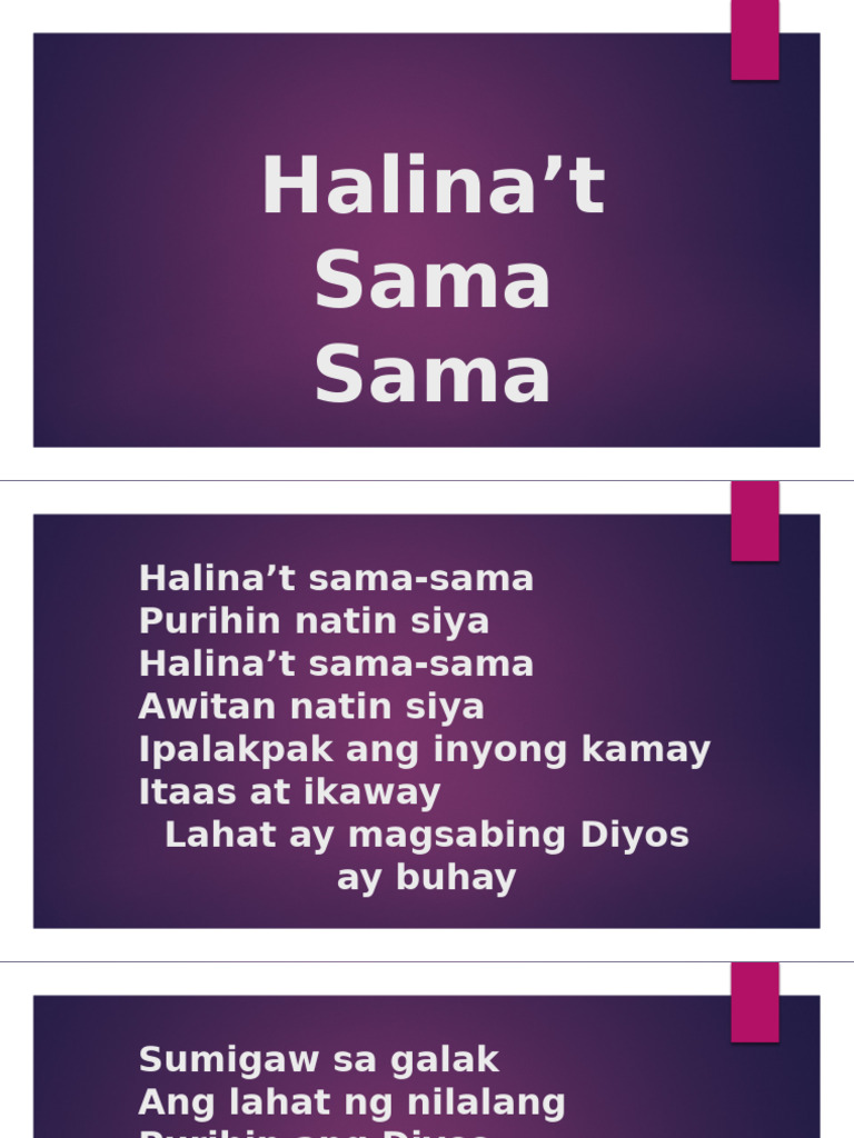 Halina't Sama Sama | PDF