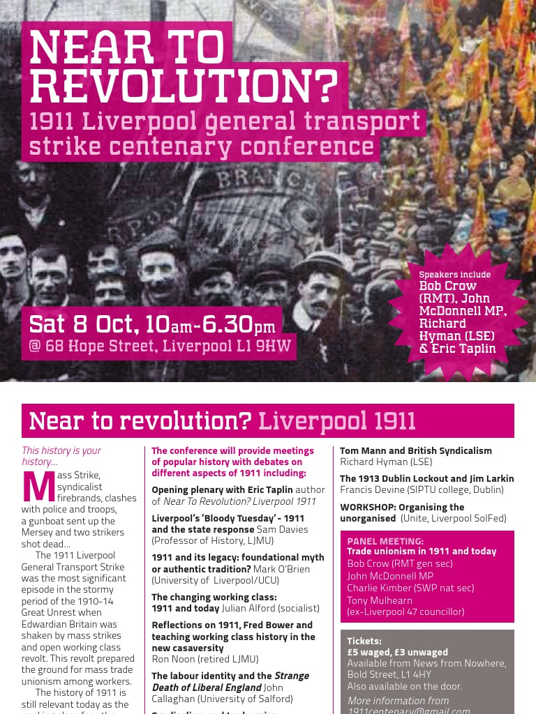 1911 Liverpool General Transport Strike Centenary Conference (Final ...
