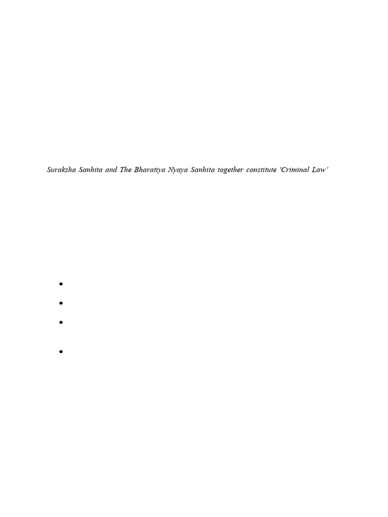 SYLLABUS - BHARATIYA NYAYA SANHITA Updated & Checked-1 | PDF | Crimes | Social Science