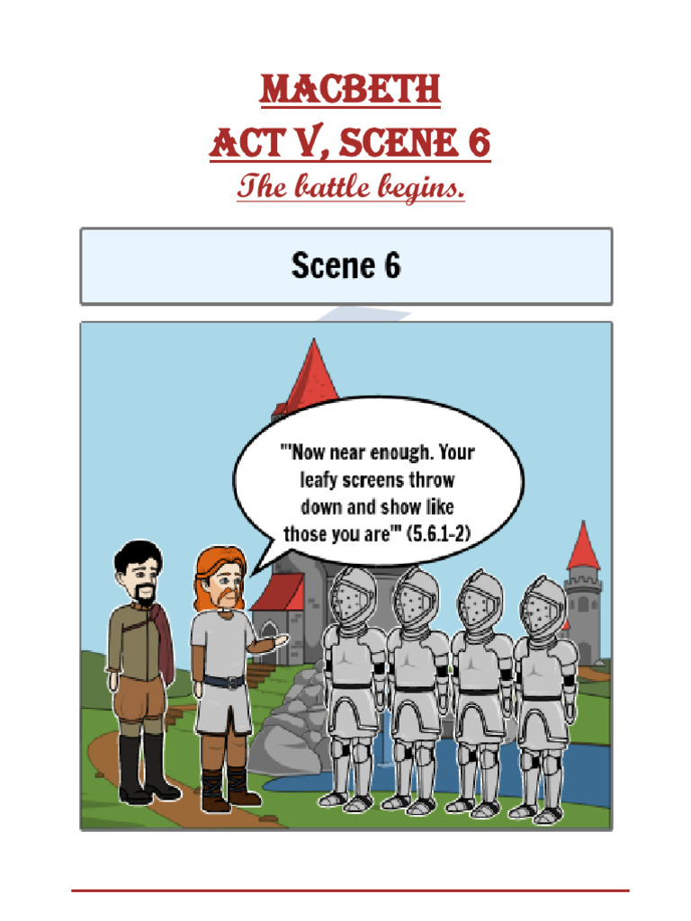 MACBETH Act V Scene 6 | PDF