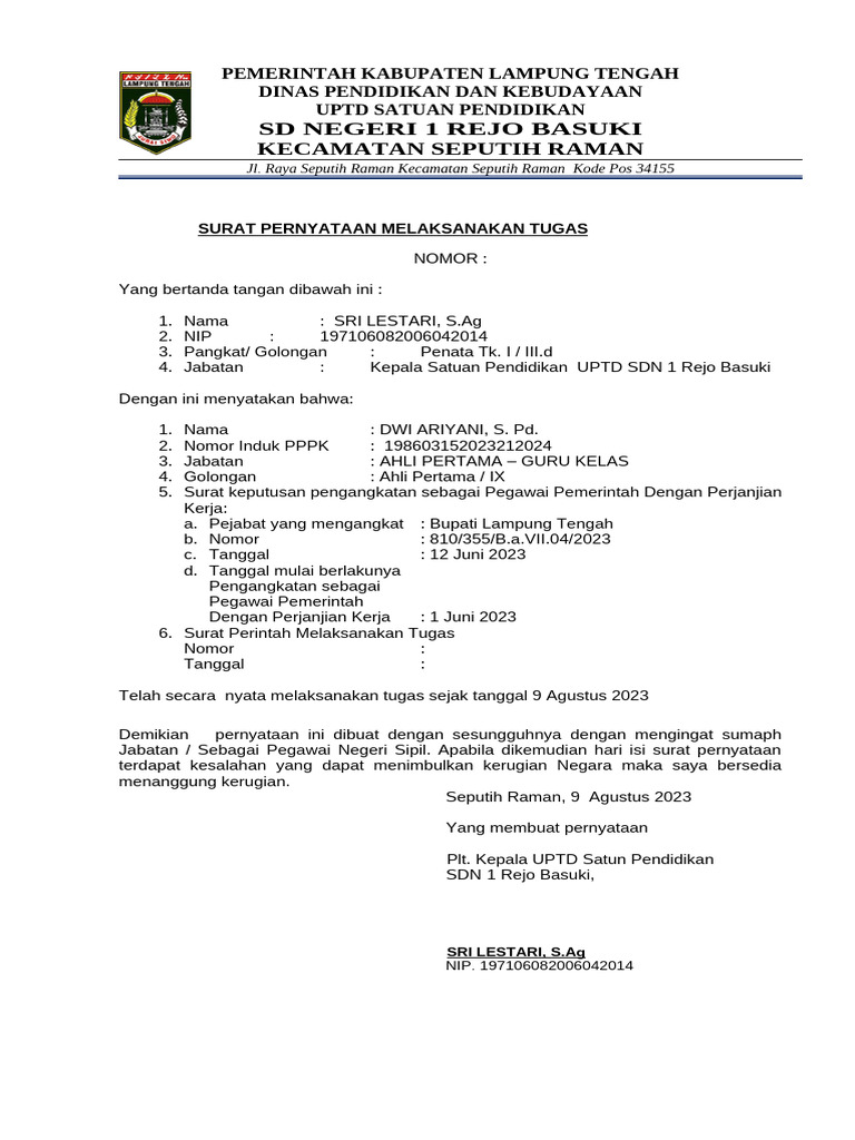 SPMT Sekolah PPPK 2023 | PDF