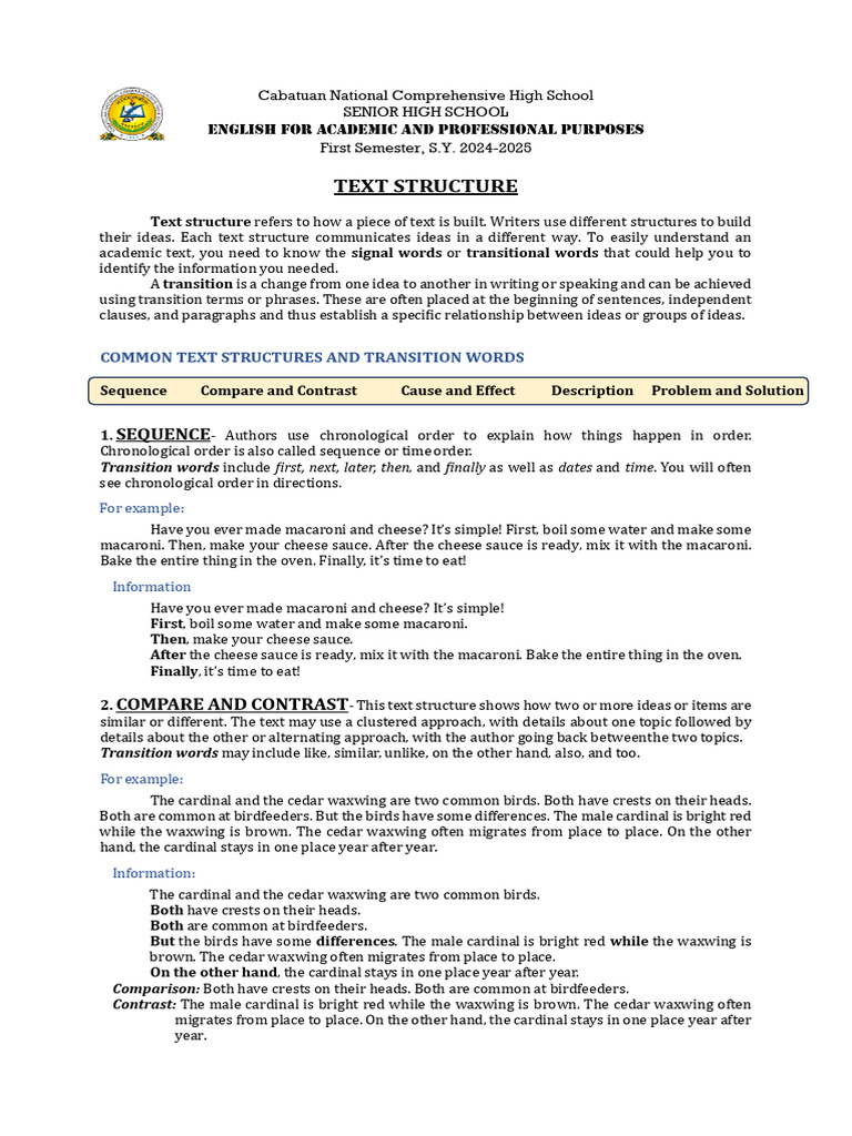 Eapp Handouts Week 5 | PDF