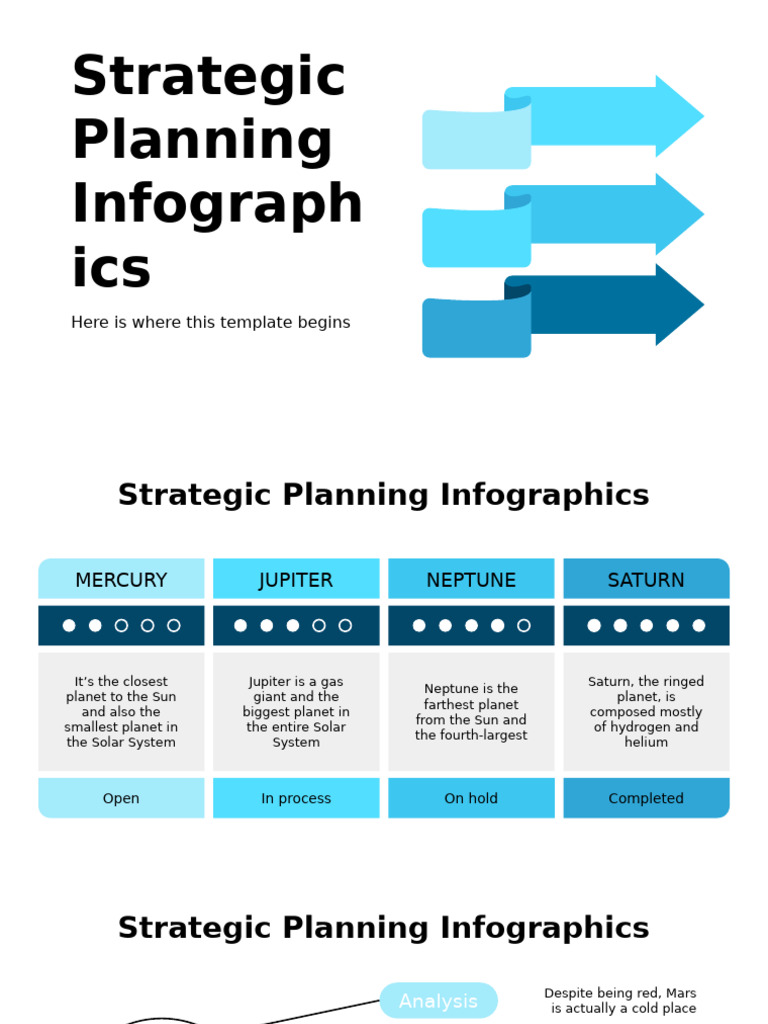 Strategic Planning Infographics by Slidesgo | PDF