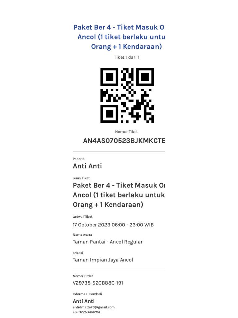 Tiket 1 | PDF