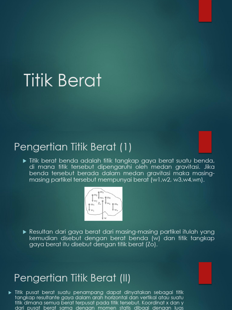 Pertemuan 1 Titik Berat | PDF