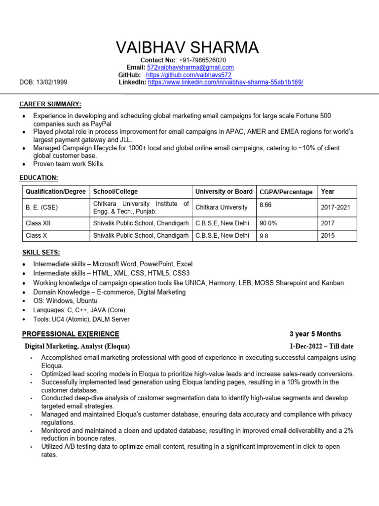 Vaibhav Sharma | PDF