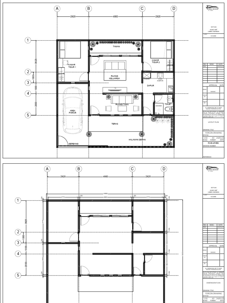Denah Rumah Simpel | PDF