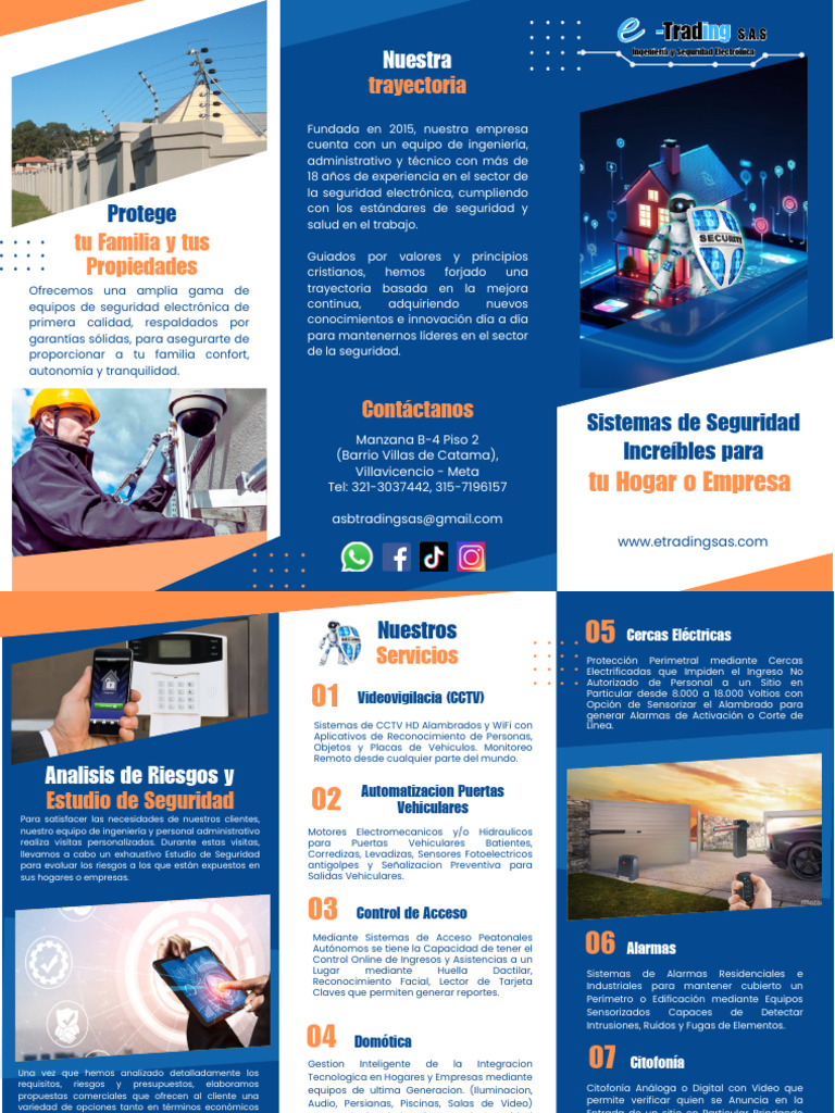 Folleto Brochure Empresarial E-Trading (Trípticos) | PDF