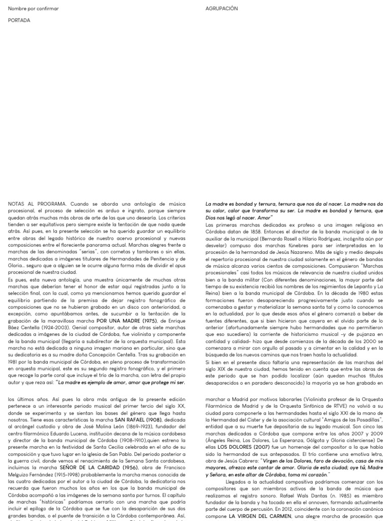 Plantilla Libreto CD 2 | PDF